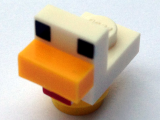 Lego, Minifigure, Minecraft, Minecraft Chicken, Baby with Yellow Feet,